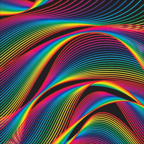 Vector Abstract Lines Blend Pattern Design Elements Free Vector In Encapsulated Postscript Eps