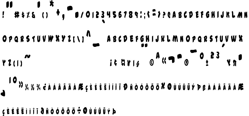 #44 Font free Font in ttf format for free download 140.63KB