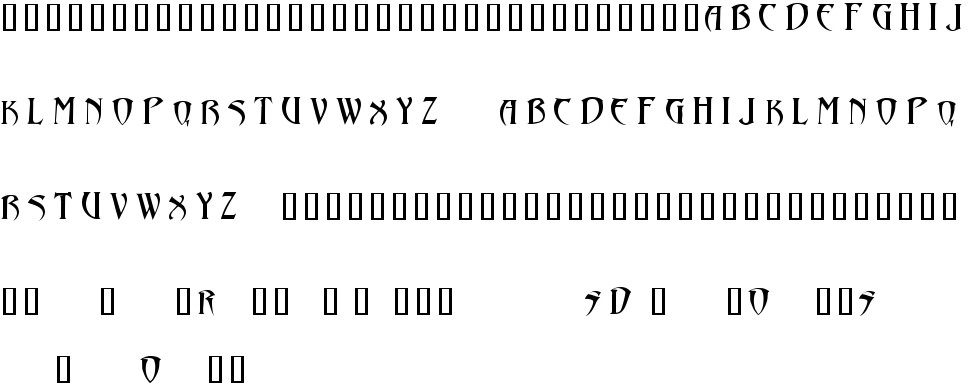 Abaddon free Font in ttf format for free download 20.33KB