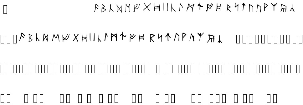 Ancient Runes free Font in ttf format for free download 7.97KB