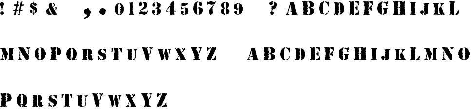 Army Rust free Font in ttf format for free download 21.33KB