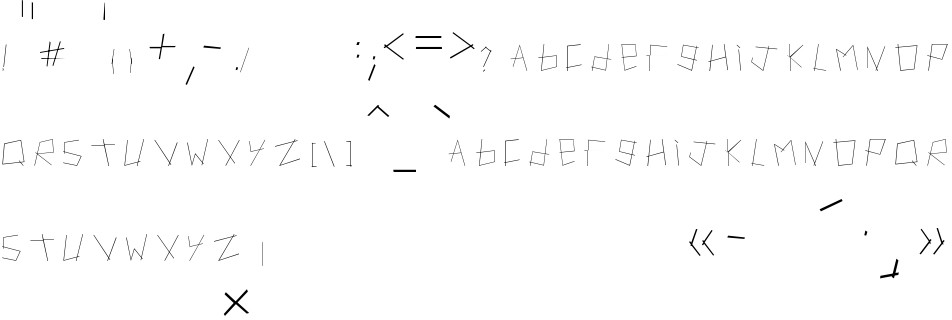 Artifact free Font in ttf format for free download 5.32KB