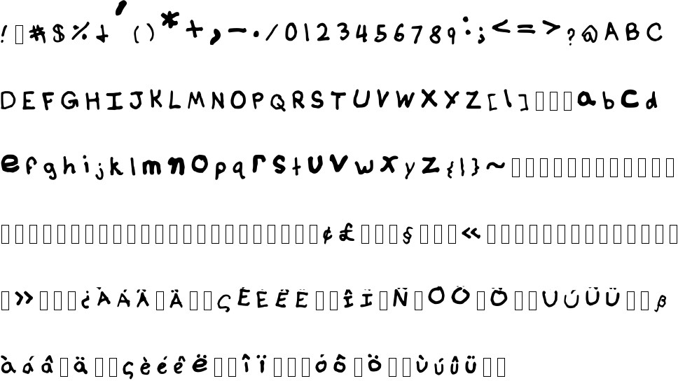 Basic Handwriting free Font in ttf format for free download 21.74KB