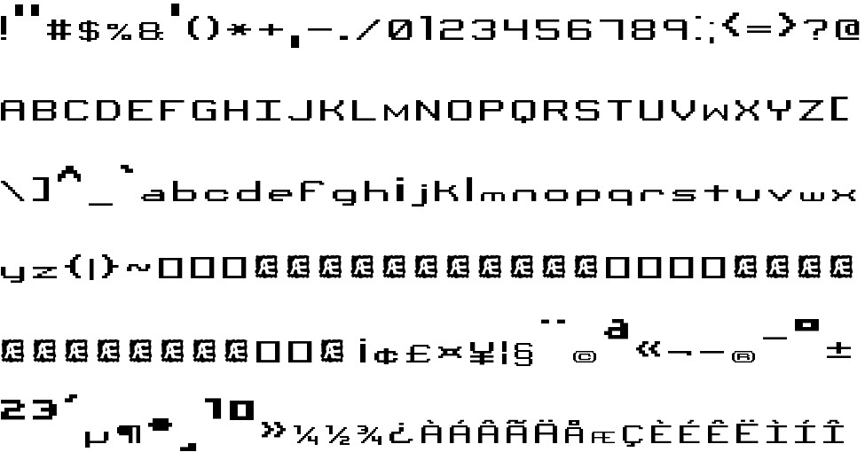 Binary free Font in ttf format for free download 113.68KB