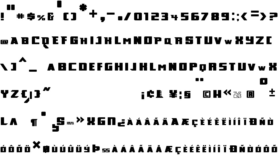 Broad free Font in ttf format for free download 34.17KB