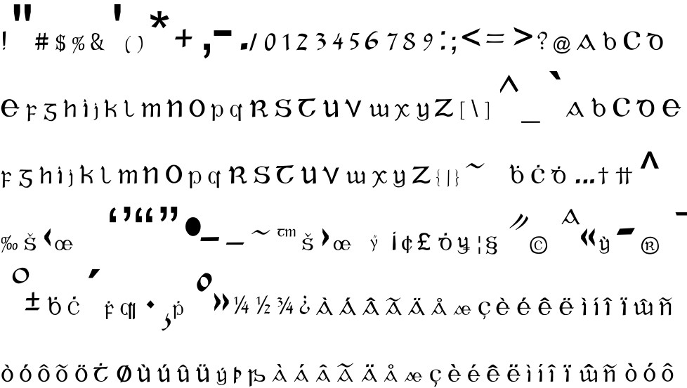 Celtic Gaelige free Font in ttf format for free download 26.34KB