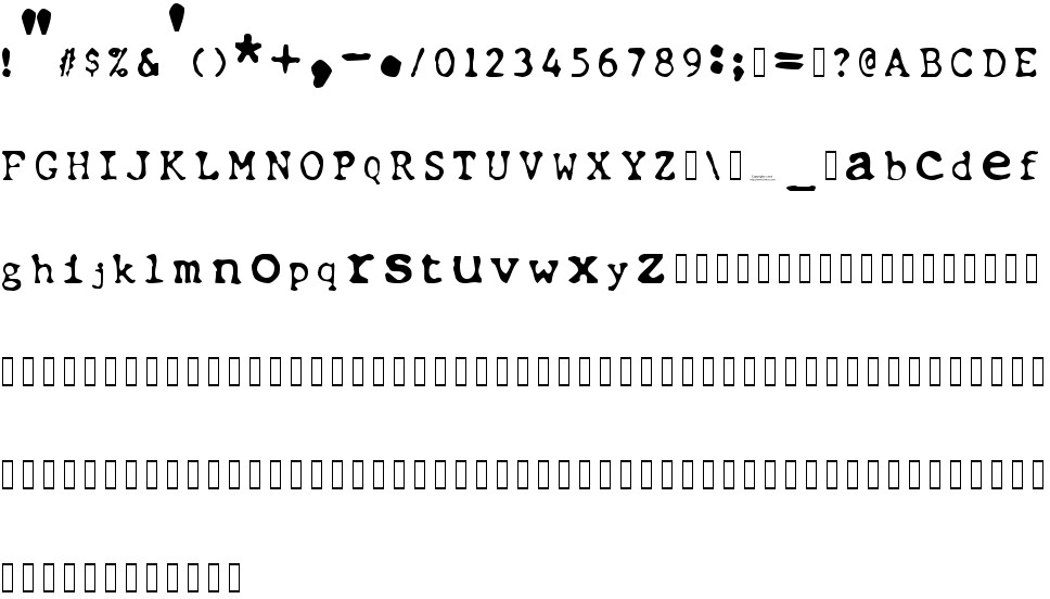 Chunk Type free Font in ttf format for free download 18.56KB