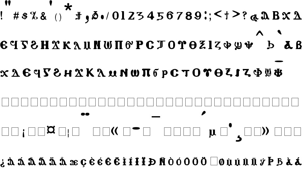 Coptic Eyes Coptic free Font in ttf format for free download 96.82KB Coptic Eyes Coptic free Font in ttf format for free download 96.82KB