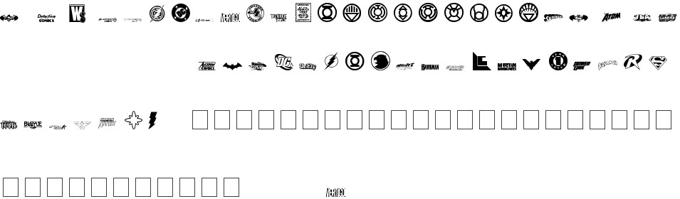 DC Comics free Font in ttf format for free download 42.59KB