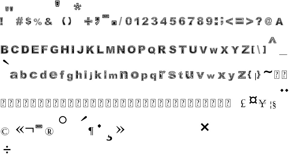 Determined free Font in ttf format for free download 75.27KB