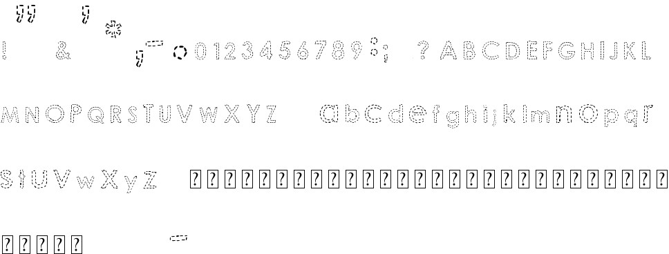 DJB Hand Stitched free Font in ttf format for free download 901.12KB