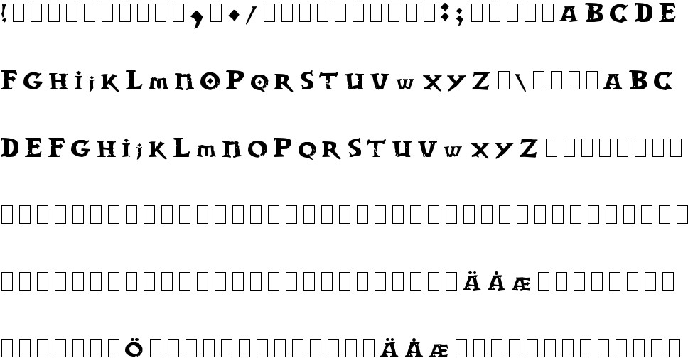 Dwarven Stonecraft free Font in ttf format for free download 9.63KB