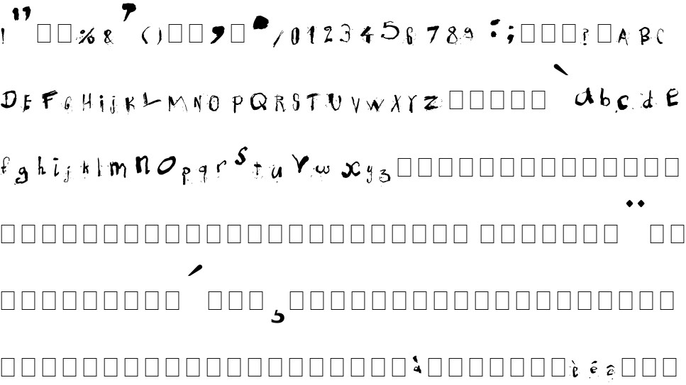 Exhausted free Font in ttf format for free download 25.77KB