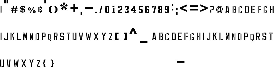 EXP Font free Font in ttf format for free download 6.86KB