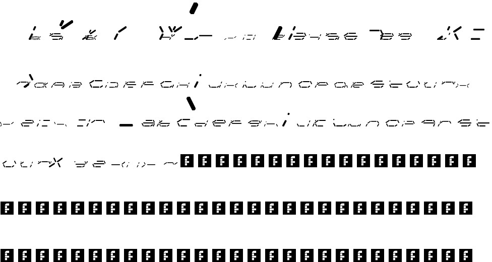 Fifteen Segment Rush LDR free Font in ttf format for free download 8.42KB