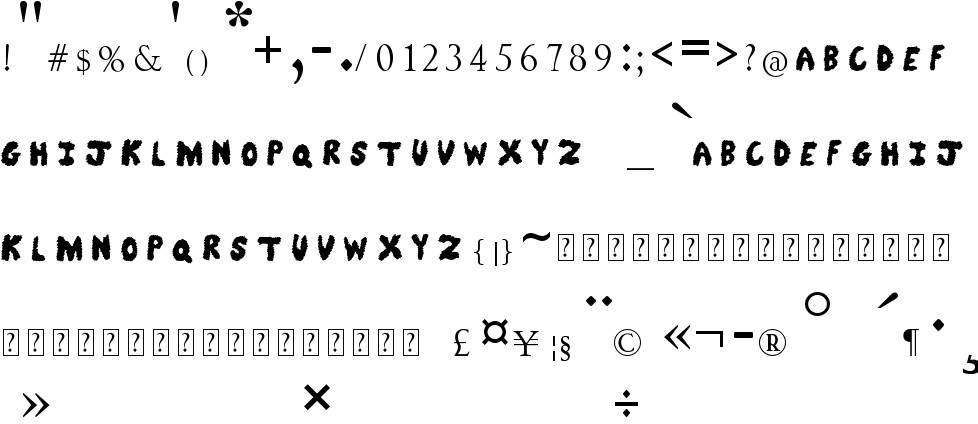 Fuzzy Bear free Font in ttf format for free download 27.31KB