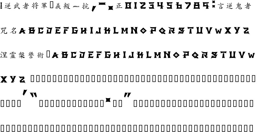 GB Shinto free Font in ttf format for free download 26.66KB