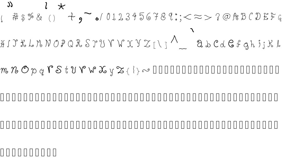 Glyphy free Font in ttf format for free download 20.12KB