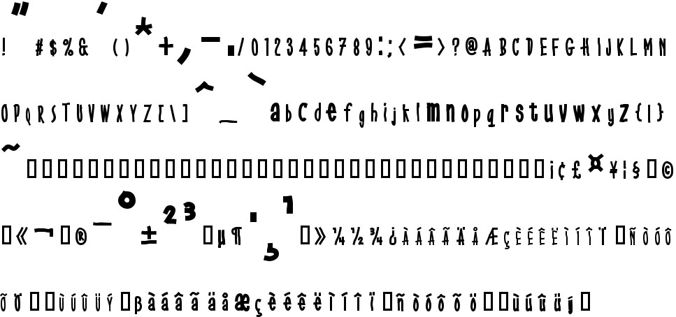 Gobbledegook free Font in ttf format for free download 25.94KB