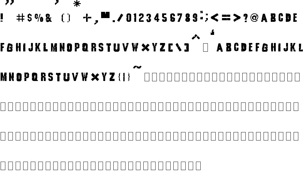 Godzilla free Font in ttf format for free download 16.92KB