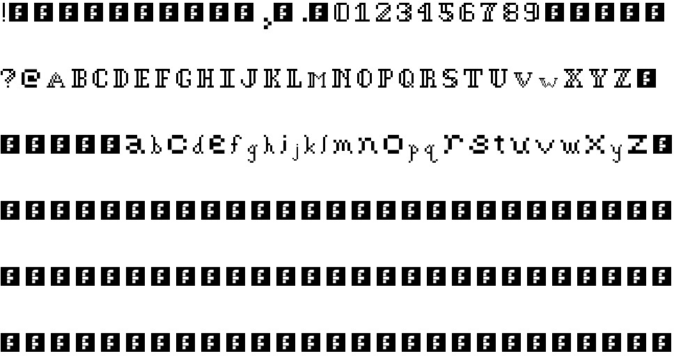 Gothic Pixel free Font in ttf format for free download 3.71KB