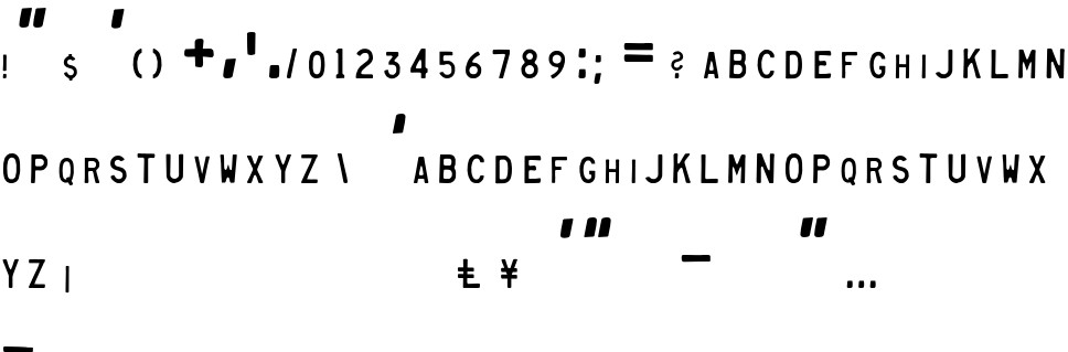 Heavy Equipment free Font in ttf format for free download 25.92KB