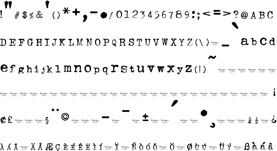 Hermes 1943 free Font in ttf format for free download 243.52KB