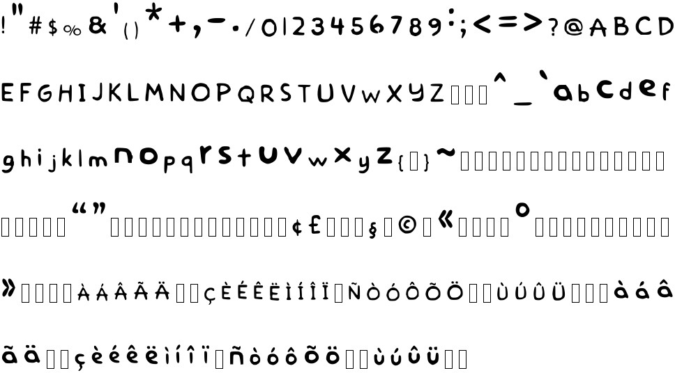 Homer Simpson free Font in ttf format for free download 19.33KB