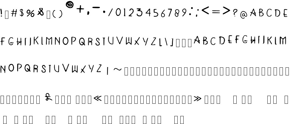 Human free Font in ttf format for free download 12.90KB