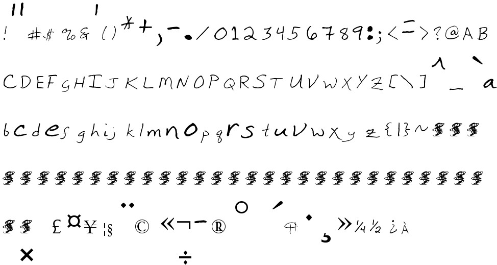 Inkpen Scribble free Font in ttf format for free download 60.25KB