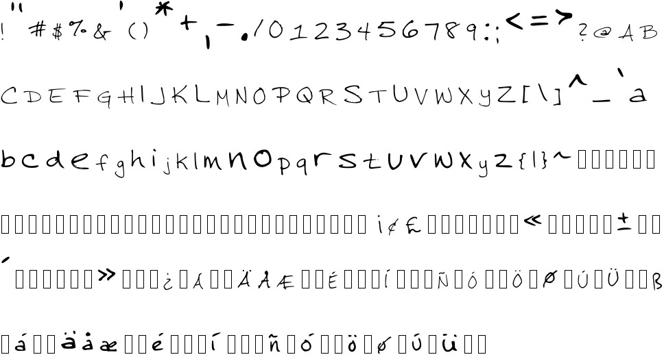 Jenny free Font in ttf format for free download 21.25KB