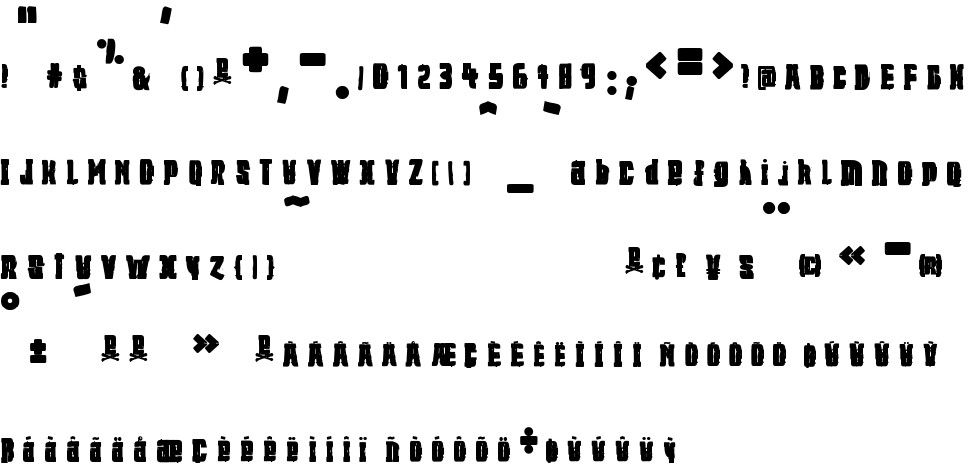 Jeremiah free Font in ttf format for free download 55.01KB