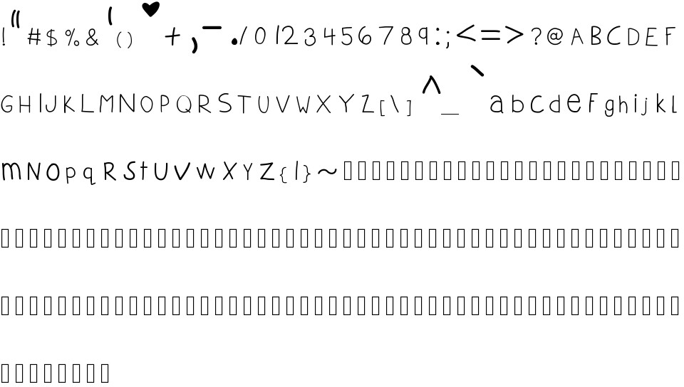 KB Camera Shy free Font in ttf format for free download 12.87KB