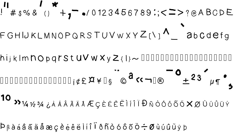 Large Font free Font in ttf format for free download 35.11KB