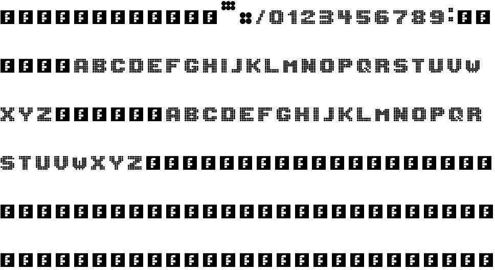 Lightdot 8x8 free Font in ttf format for free download 7.02KB