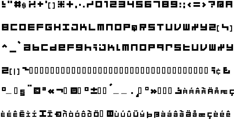 Micro free Font in ttf format for free download 51.69KB