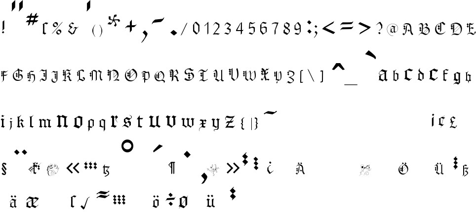 MK Broken Types free Font in ttf format for free download 34.20KB