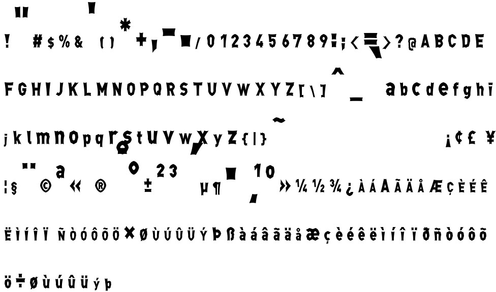 Monga free Font in ttf format for free download 28.95KB