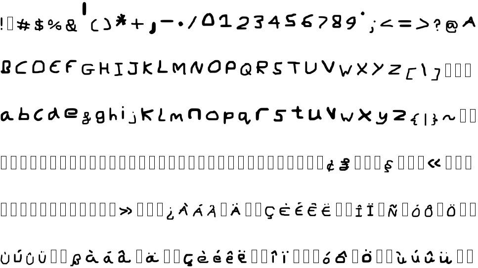 Mouse Written free Font in ttf format for free download 21.85KB