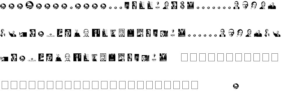 Obama free Font in ttf format for free download 168.04KB