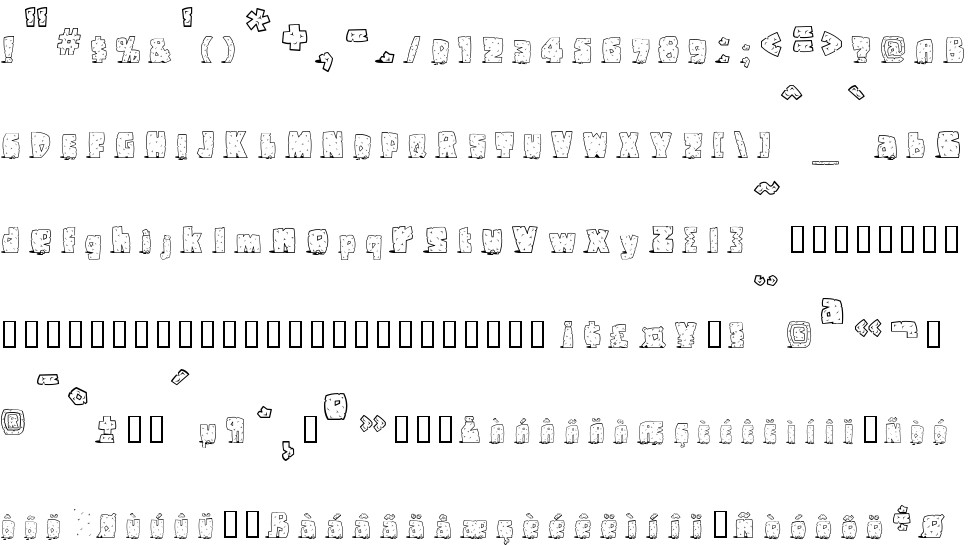 Pebbles free Font in ttf format for free download 72.10KB