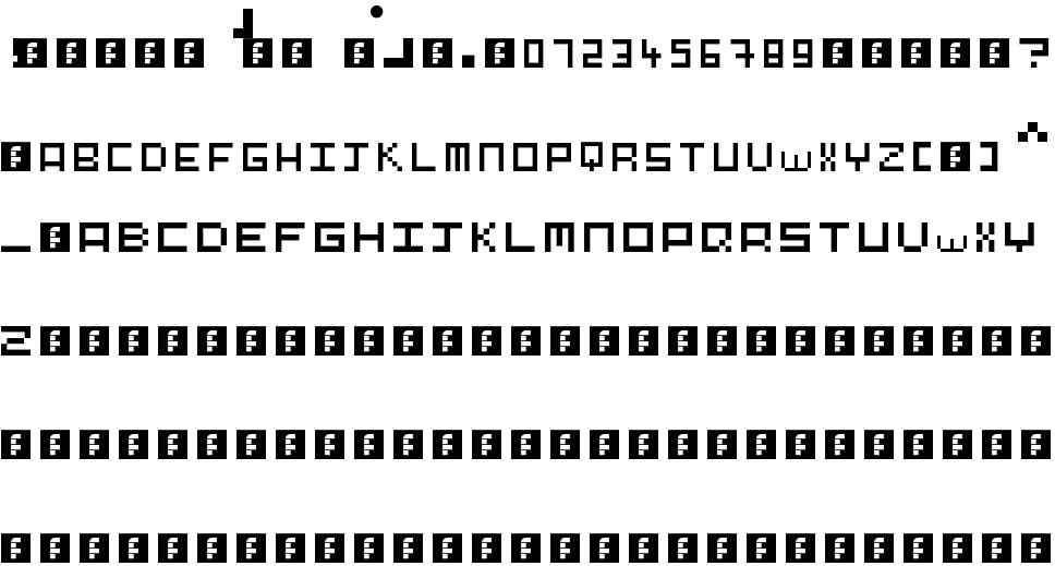 Pixel-Art free Font in ttf format for free download 3.66KB