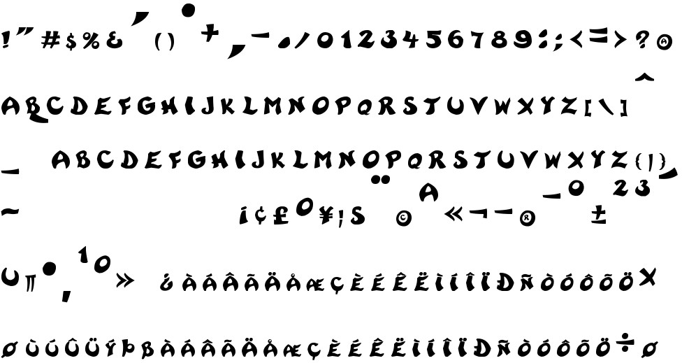 Rayman Adventures free Font in ttf format for free download 11.26KB