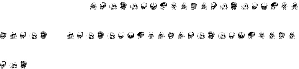Skull Font free Font in ttf format for free download 53.79KB