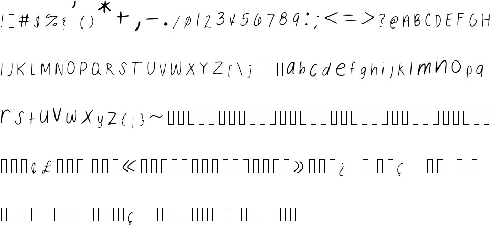 Sloppy Hand free Font in ttf format for free download 13.15KB