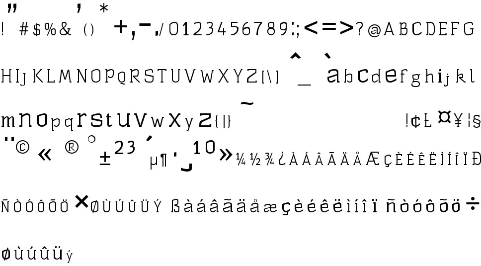 ST Substance free Font in ttf format for free download 28.37KB