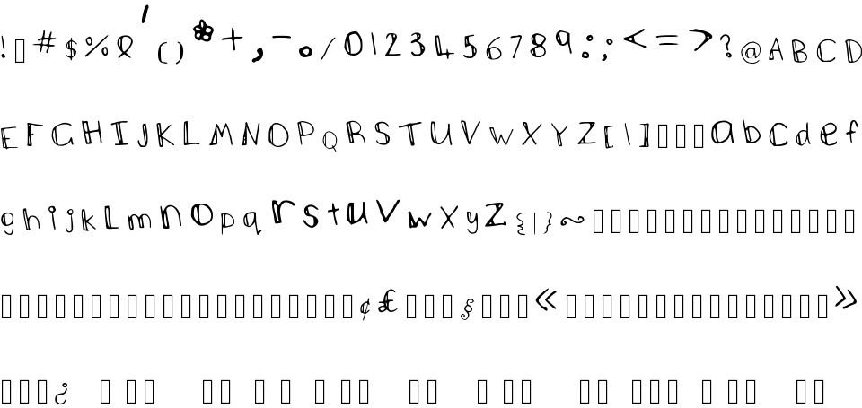 Stickman free Font in ttf format for free download 16.69KB