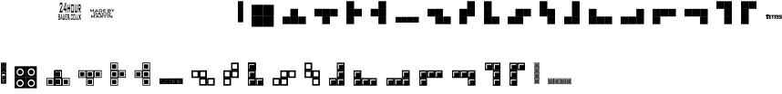 Tetris Blocks free Font in ttf format for free download 9.86KB