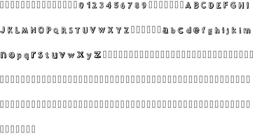 Three Dee free Font in ttf format for free download 25.51KB