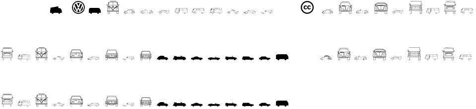 Volkswagen free Font in ttf format for free download 56.83KB